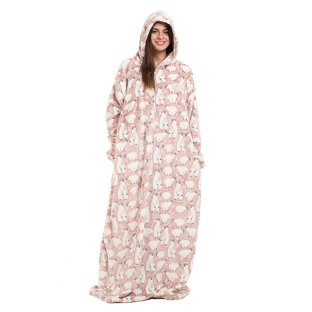 Snuggs Monk Teal blanket with sleeves in Egypt – Snuggs Egypt