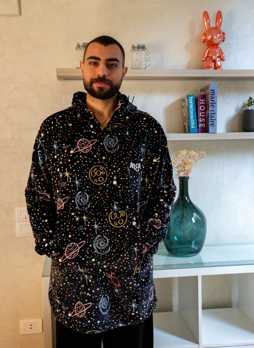 Snuggs Blanket Hoodie Black Space – Snuggs Egypt