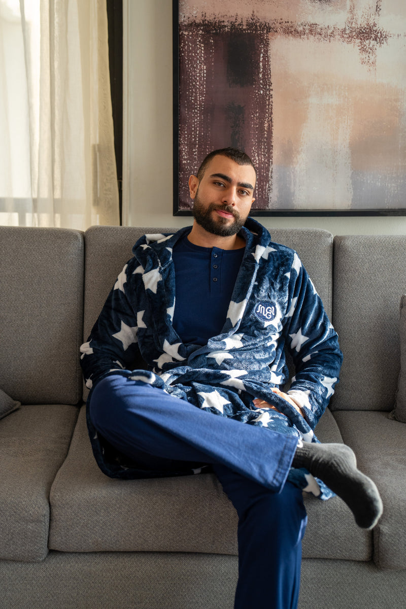 Snuggs Robe Stars Dark Blue – Snuggs Egypt