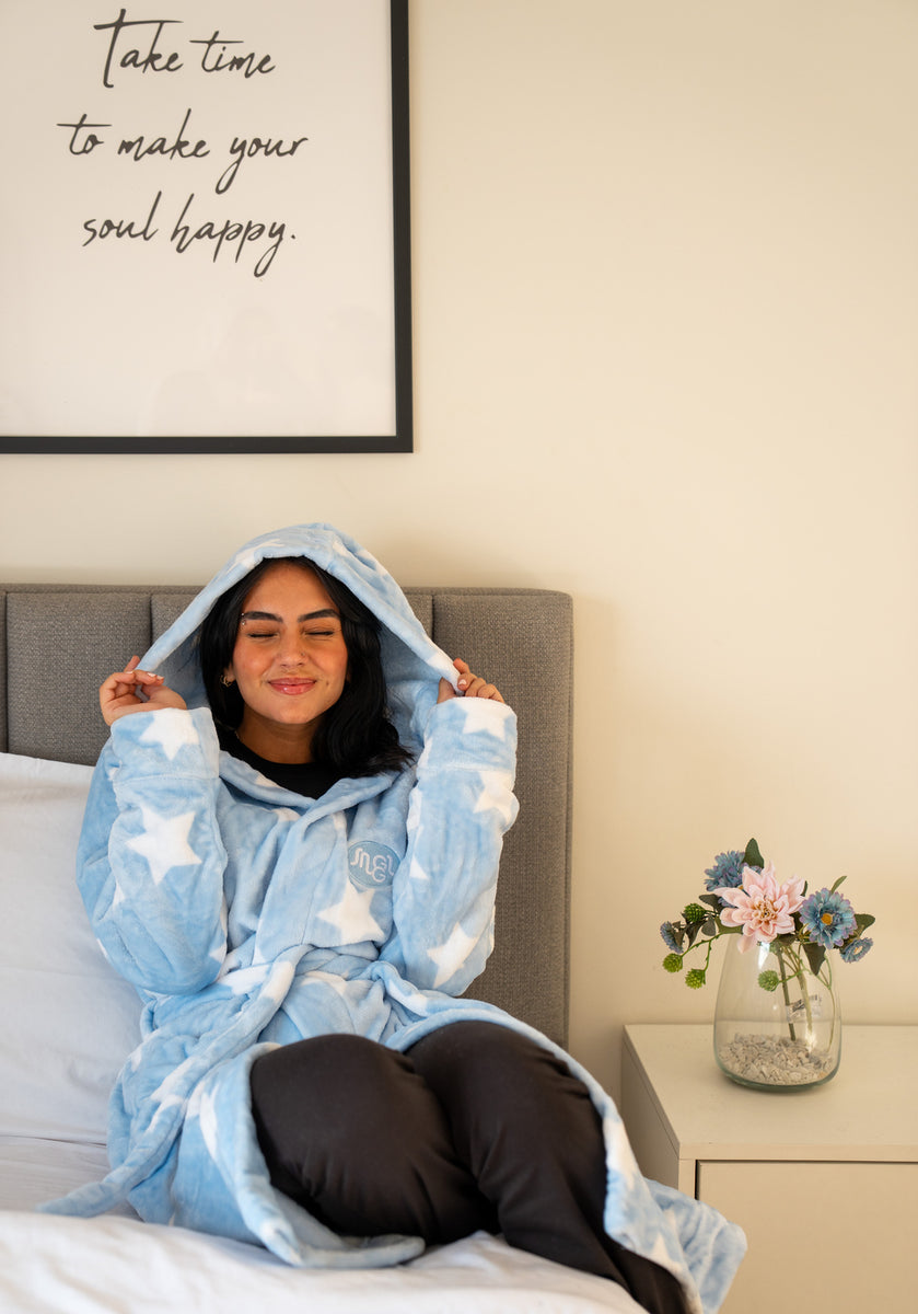Snuggs Robe Stars Light Blue – Snuggs Egypt