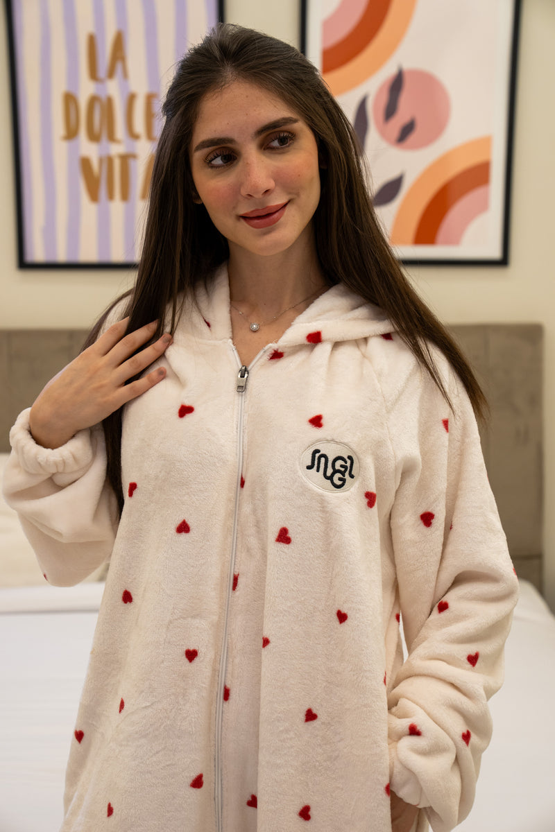 Snuggs Blanket Onesie Off White Hearts – Snuggs Egypt