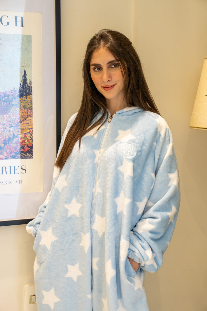 Snuggs Blanket Onesie Light Blue Stars – Snuggs Egypt