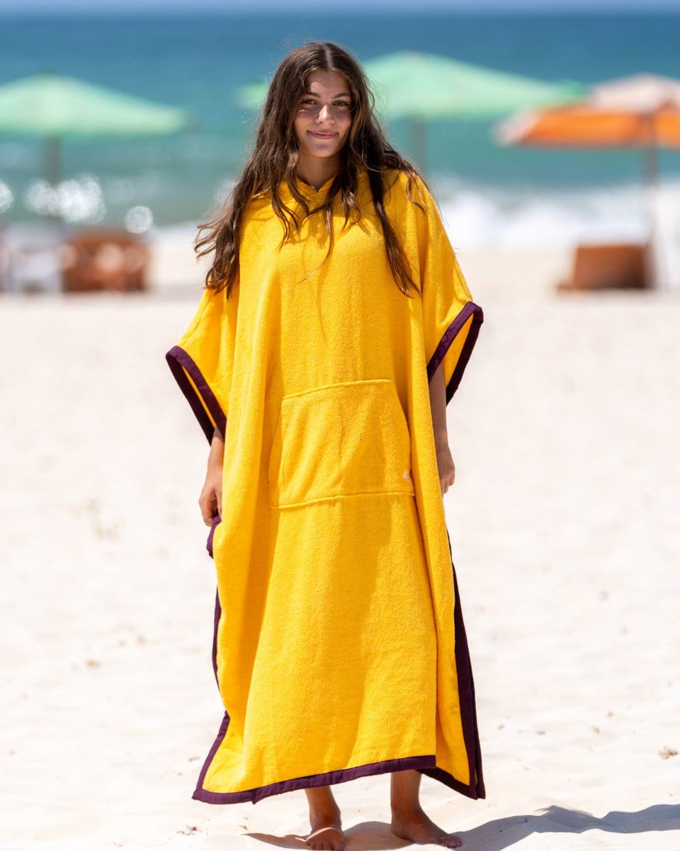 Snuggs Poncho Towel Yellow – Snuggs Egypt