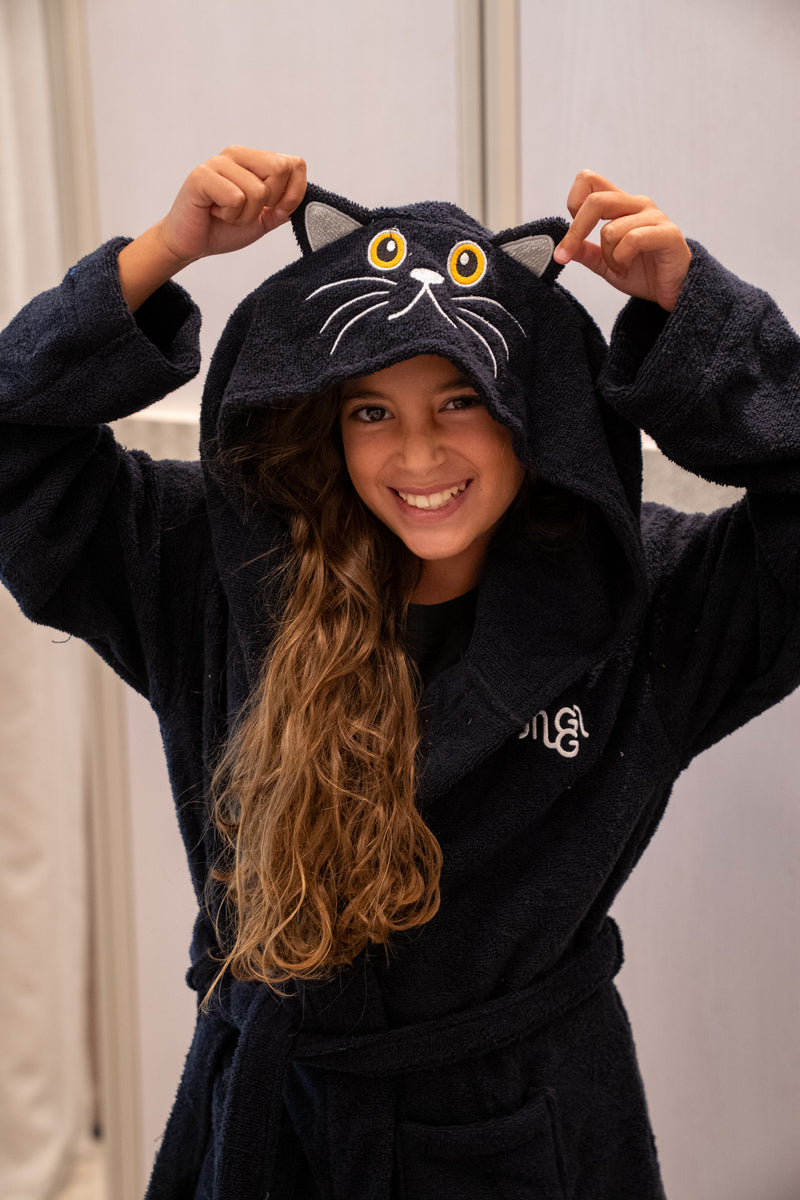 Snuggs Animal kids Bathrobe Cat – Snuggs Egypt