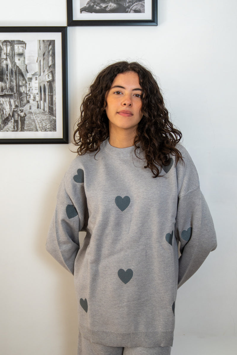 Snuggs women winter Knit pajama Grey – Snuggs Egypt