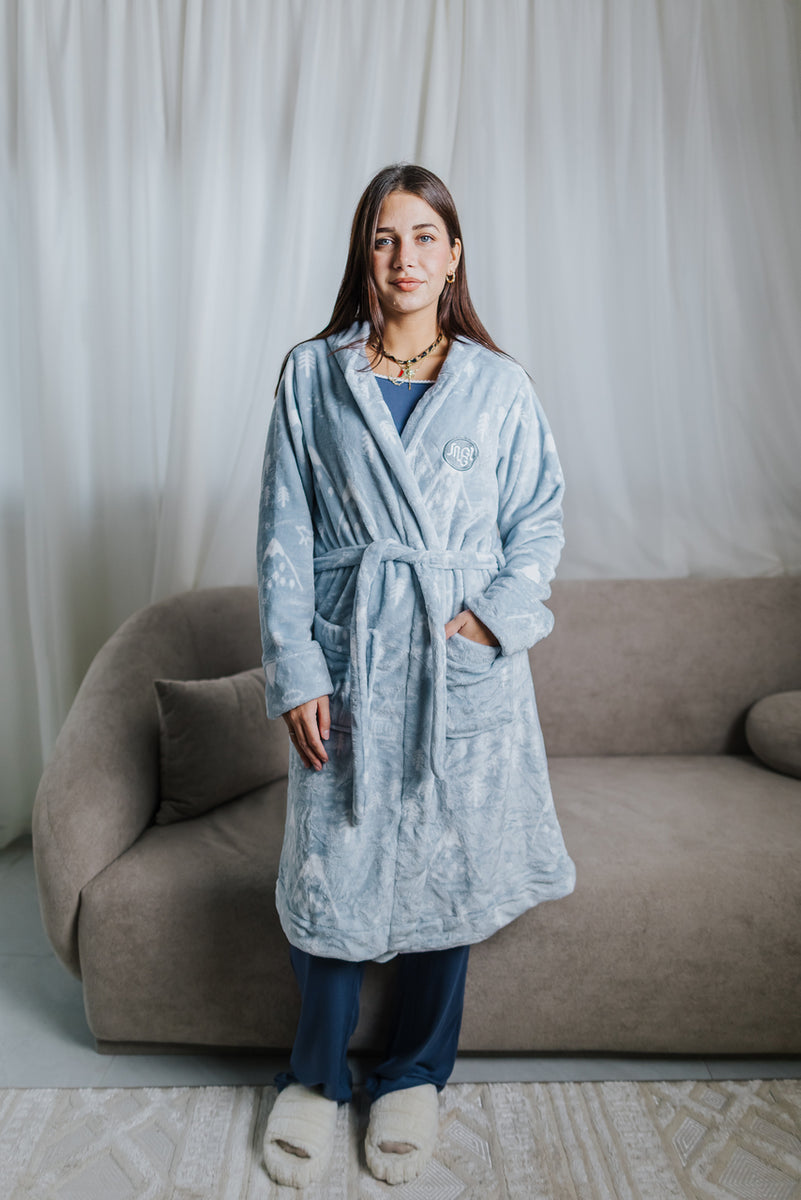 Snuggs Robe Snow Mountains Light Blue – Snuggs Egypt