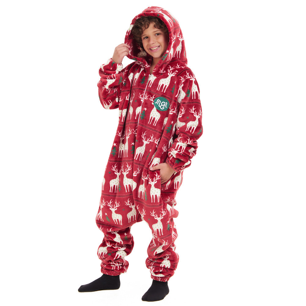 Snuggs Kids Blanket Onesie Red christmas – Snuggs Egypt