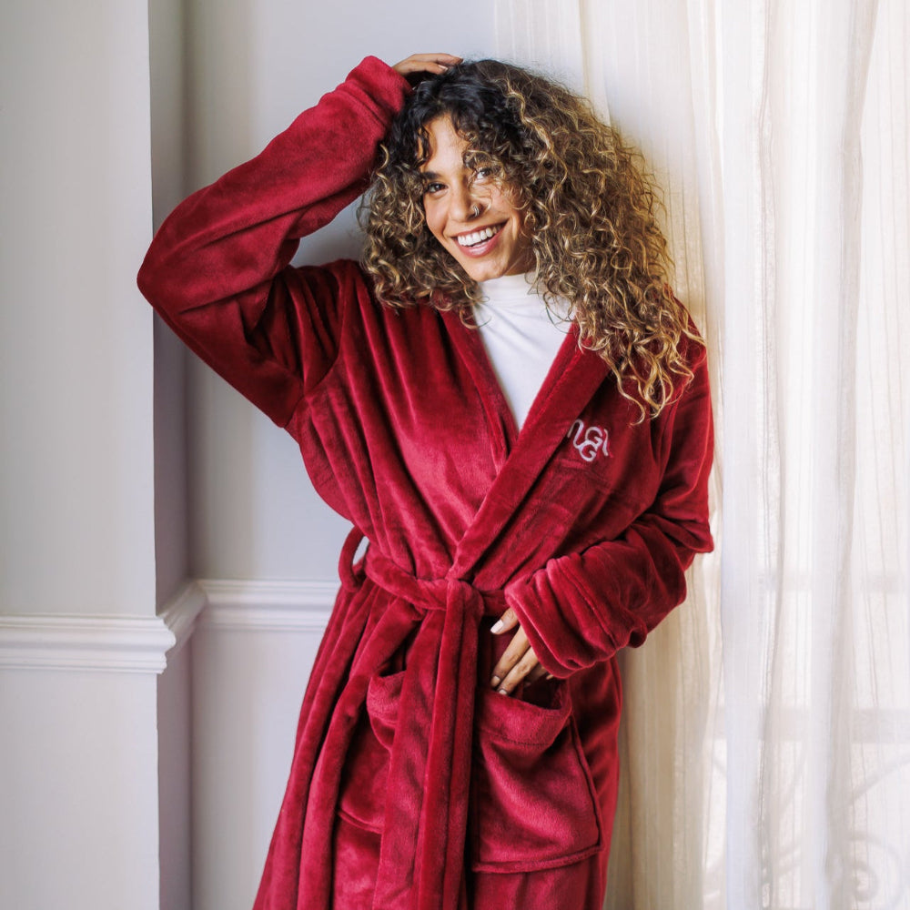 Snuggs Blanket Robe Burgundy – Snuggs Egypt