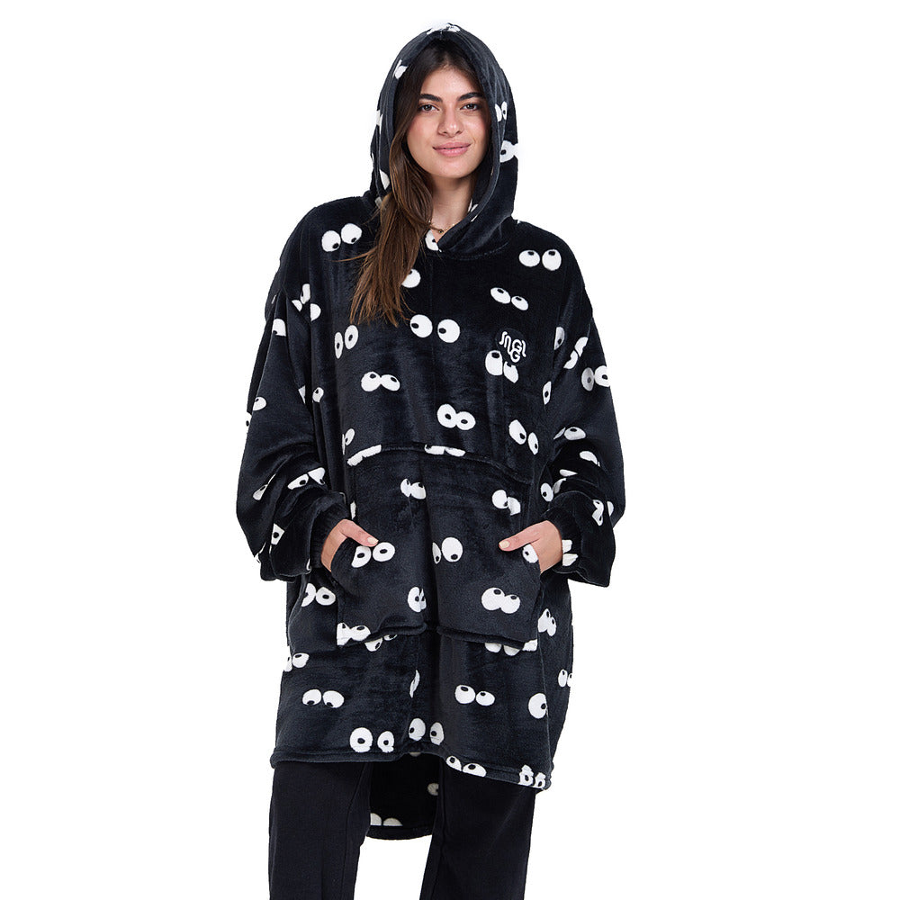 Snuggs Blanket Hoodie Black Eyes – Snuggs Egypt