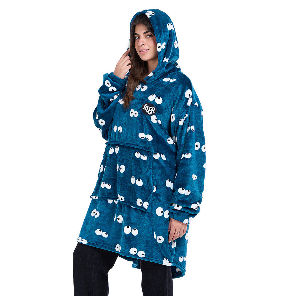 Snuggs Blanket Hoodie Petroleum Eyes – Snuggs Egypt