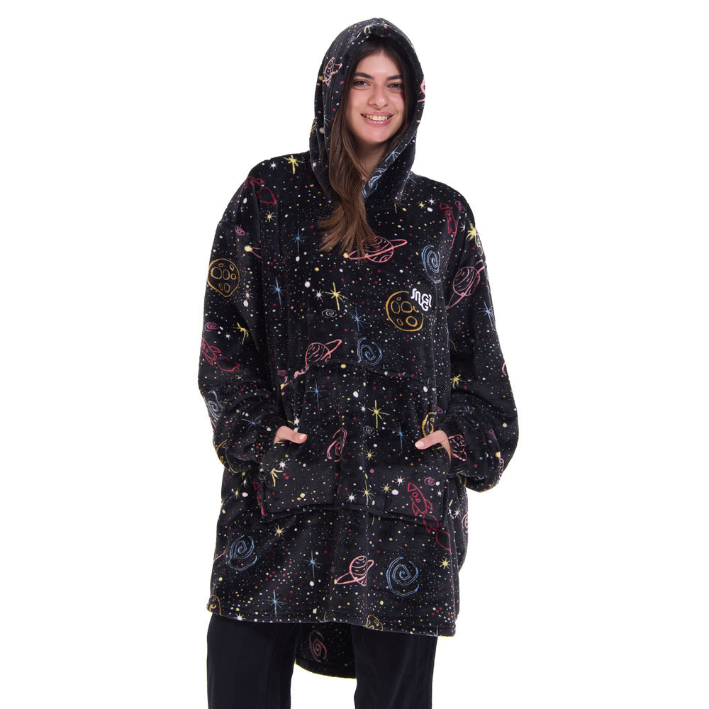Snuggs Blanket Hoodie Black Space – Snuggs Egypt