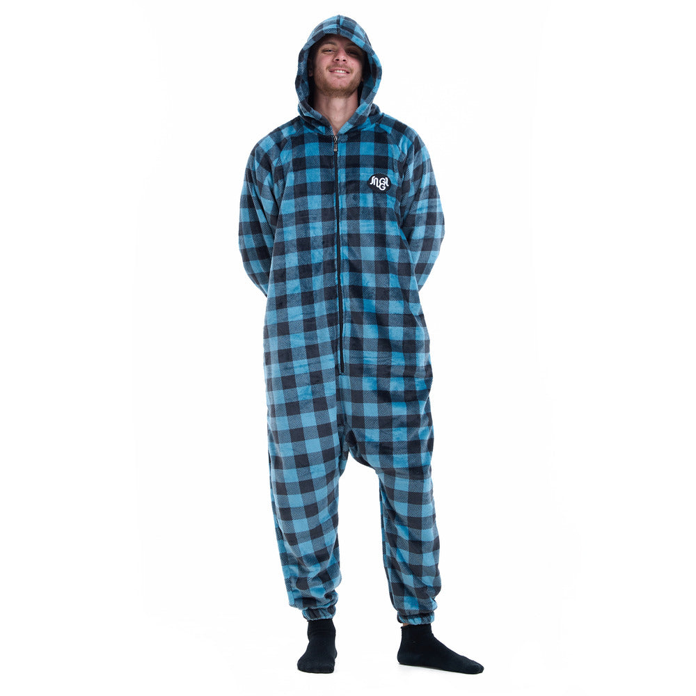 Snuggs Blanket Onesie Blue Checkered – Snuggs Egypt