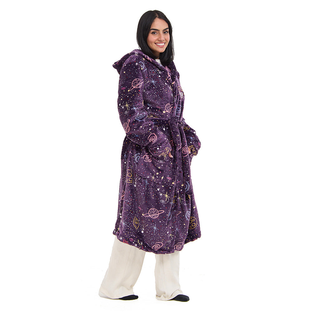 Snuggs Blanket Robe Mauve Space – Snuggs Egypt