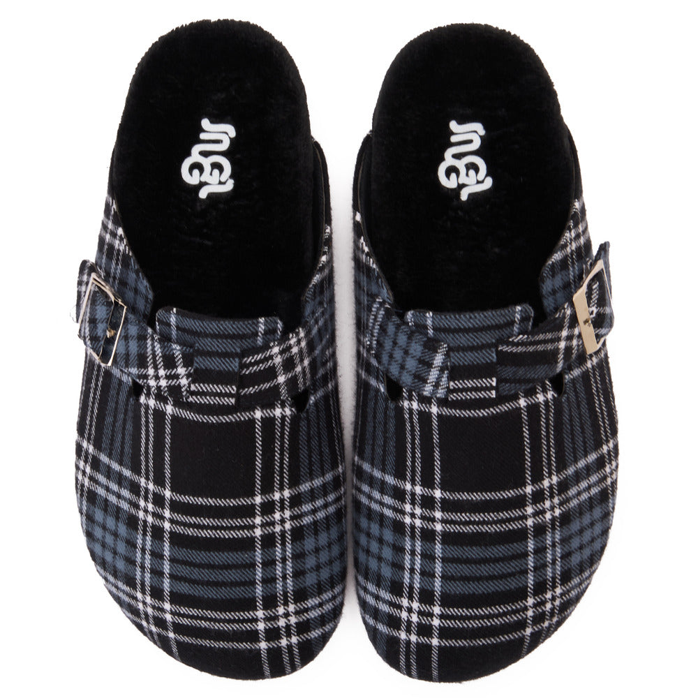 Snuggs Clogs Black x Indigo Checkered – Snuggs Egypt