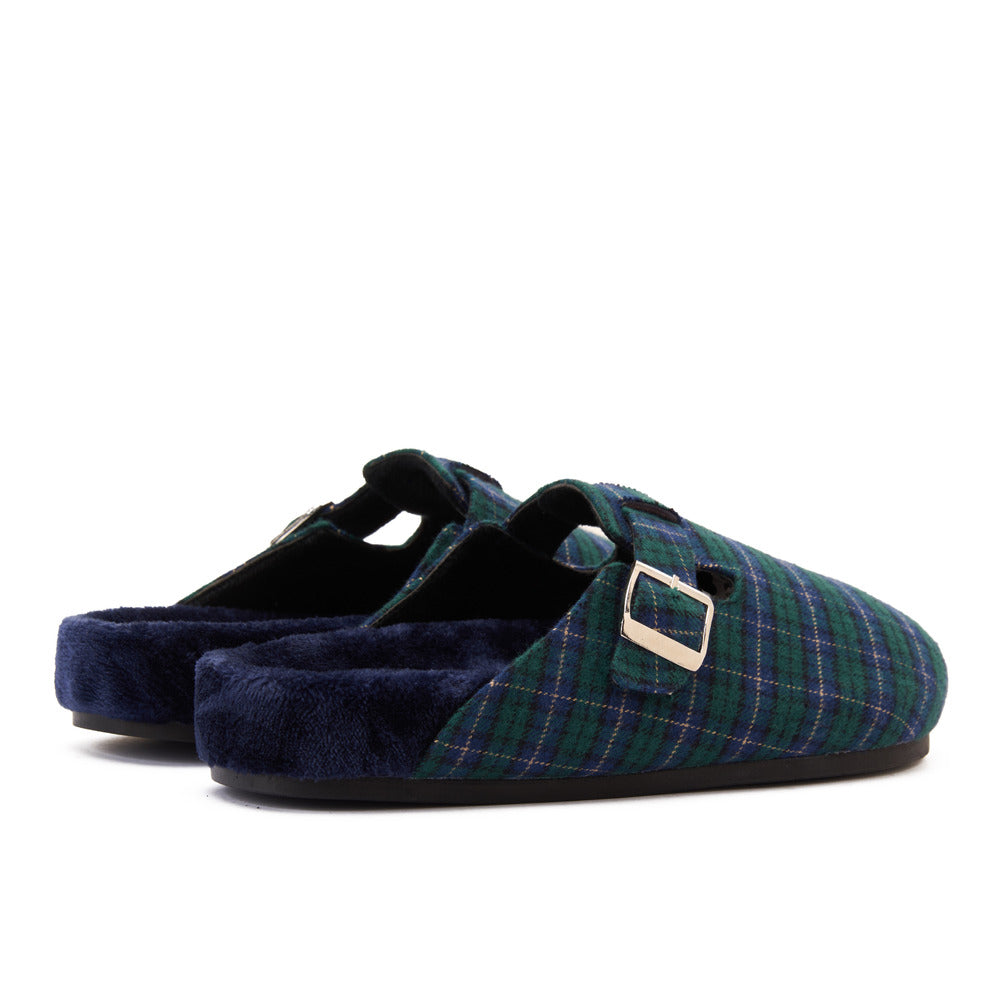 Snuggs Clogs Dark Blue x Green Checkered – Snuggs Egypt