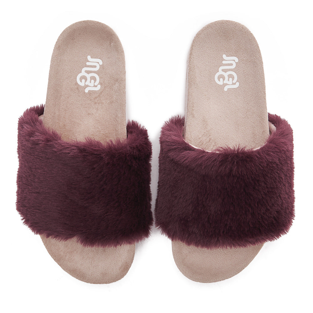 Snuggs Fuzzy Slipper Dark Red – Snuggs Egypt