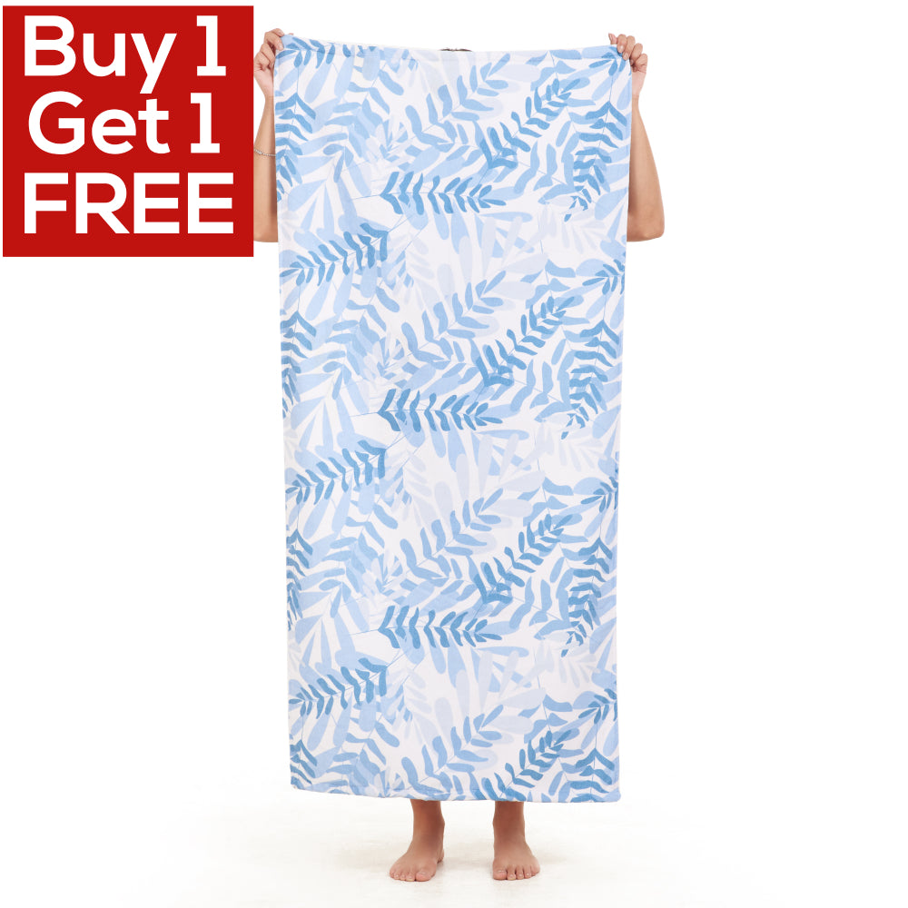 Snuggs Towel Pastel Leaves – Snuggs Egypt