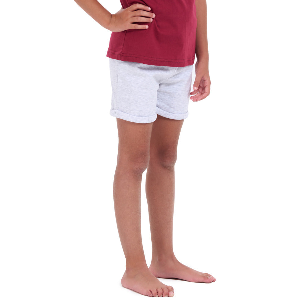 Girls summer Light Grey Shorts – Snuggs Egypt