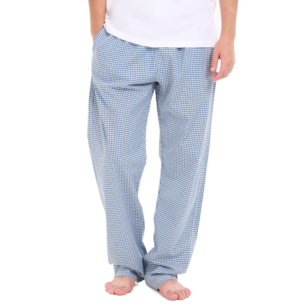 Men summer Dark Blue x White Checkered pants – Snuggs Egypt