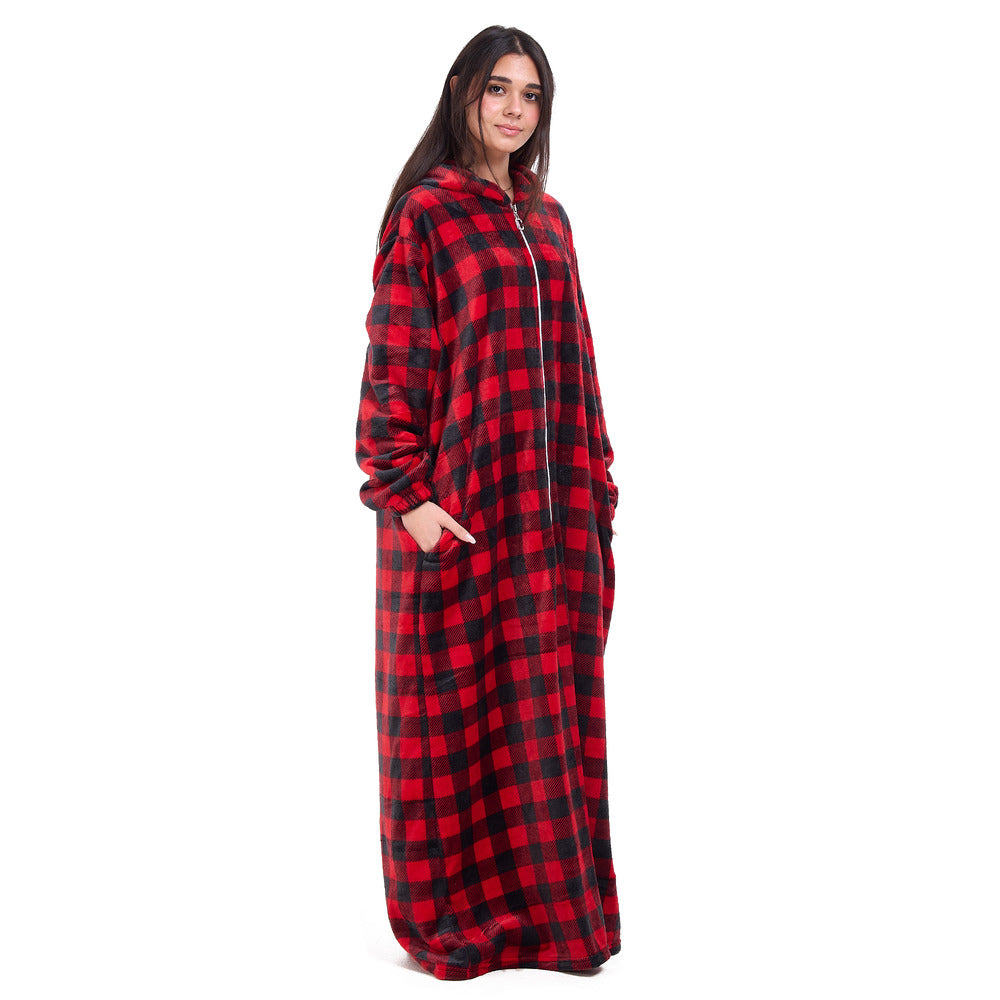 Snuggs Wearable Blanket Monk Red Checkered – Snuggs Egypt