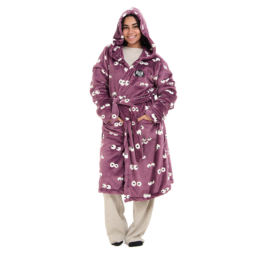 Snuggs Blanket Robe Mauve Eyes – Snuggs Egypt