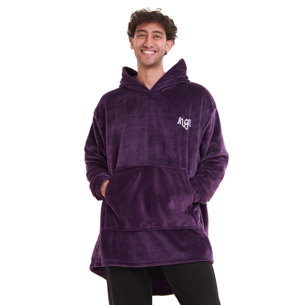 Snuggs Blanket Hoodie Deep violet – Snuggs Egypt