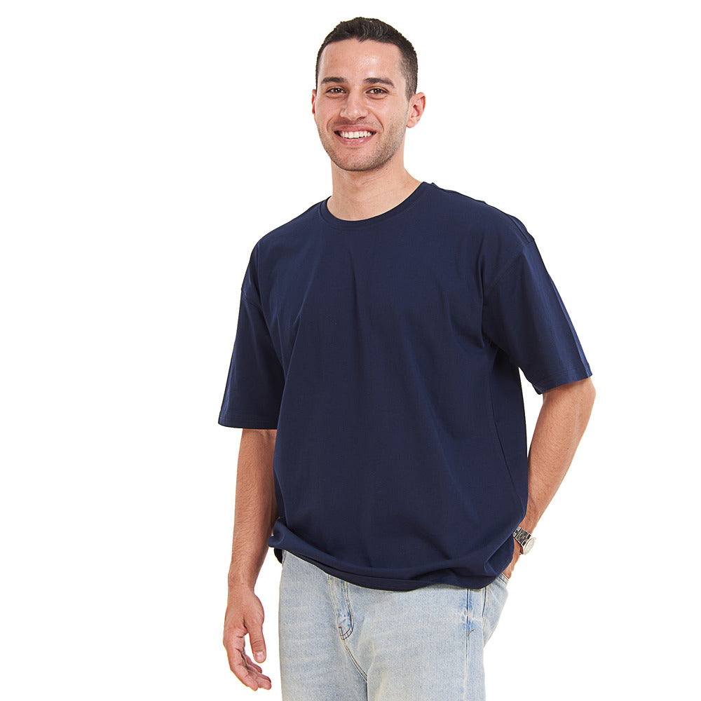 Oversized T-shirt Dark Blue – Snuggs Egypt