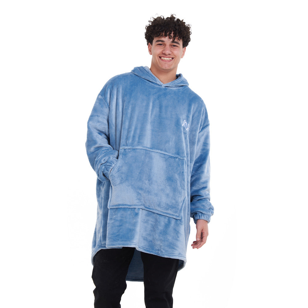Snuggs Blanket Hoodie Dusty Blue – Snuggs Egypt