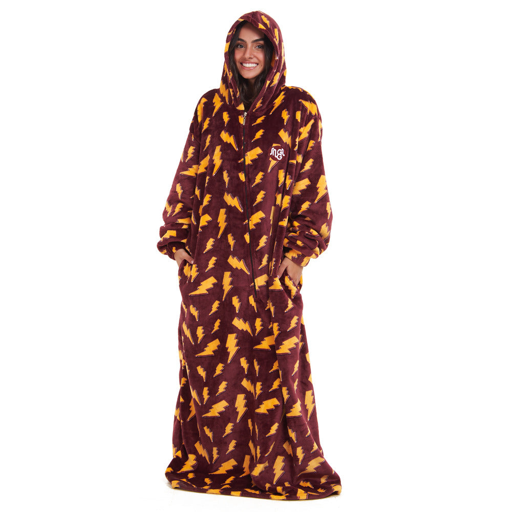 Snuggs Wearable Blanket Monk "Dark Red Bolt" – Snuggs Egypt