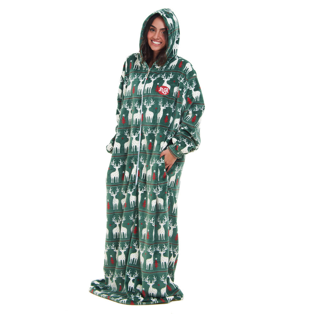 Snuggs Wearable Blanket Monk Green Christmas – Snuggs Egypt