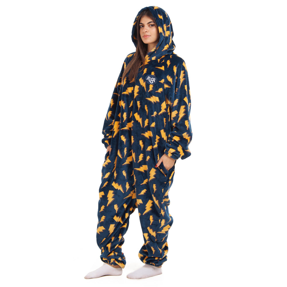 Snuggs Blanket Onesie Dark Blue Bolt – Snuggs Egypt