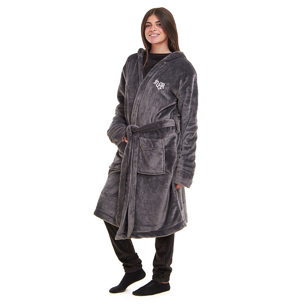 Snuggs Blanket Robe Dark Grey – Snuggs Egypt