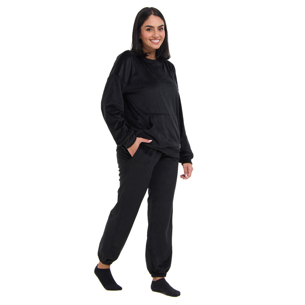 Snuggs women winter pajama Black Set – Snuggs Egypt