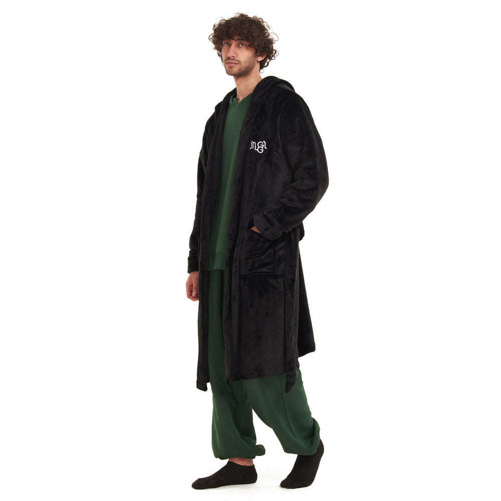 Snuggs Blanket Robe Black – Snuggs Egypt